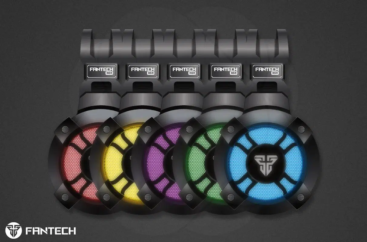 FANTECH HG11 PRO CAPTAIN 7.1 Over-Ear Gaming Headset RGB with Vibration ...
